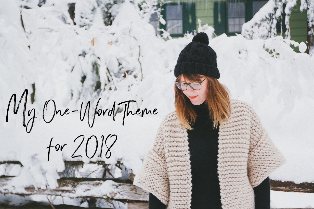 New Year's Resolutions - My One-Word Theme for 2018